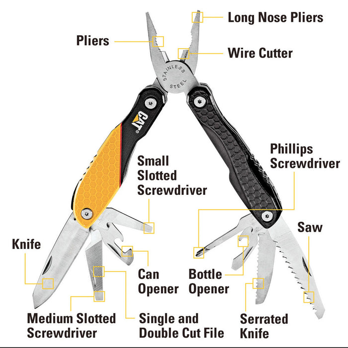 Caterpillar Multi-Tool 13 Tools in Plier Design – Nalno.com Outdoor ...